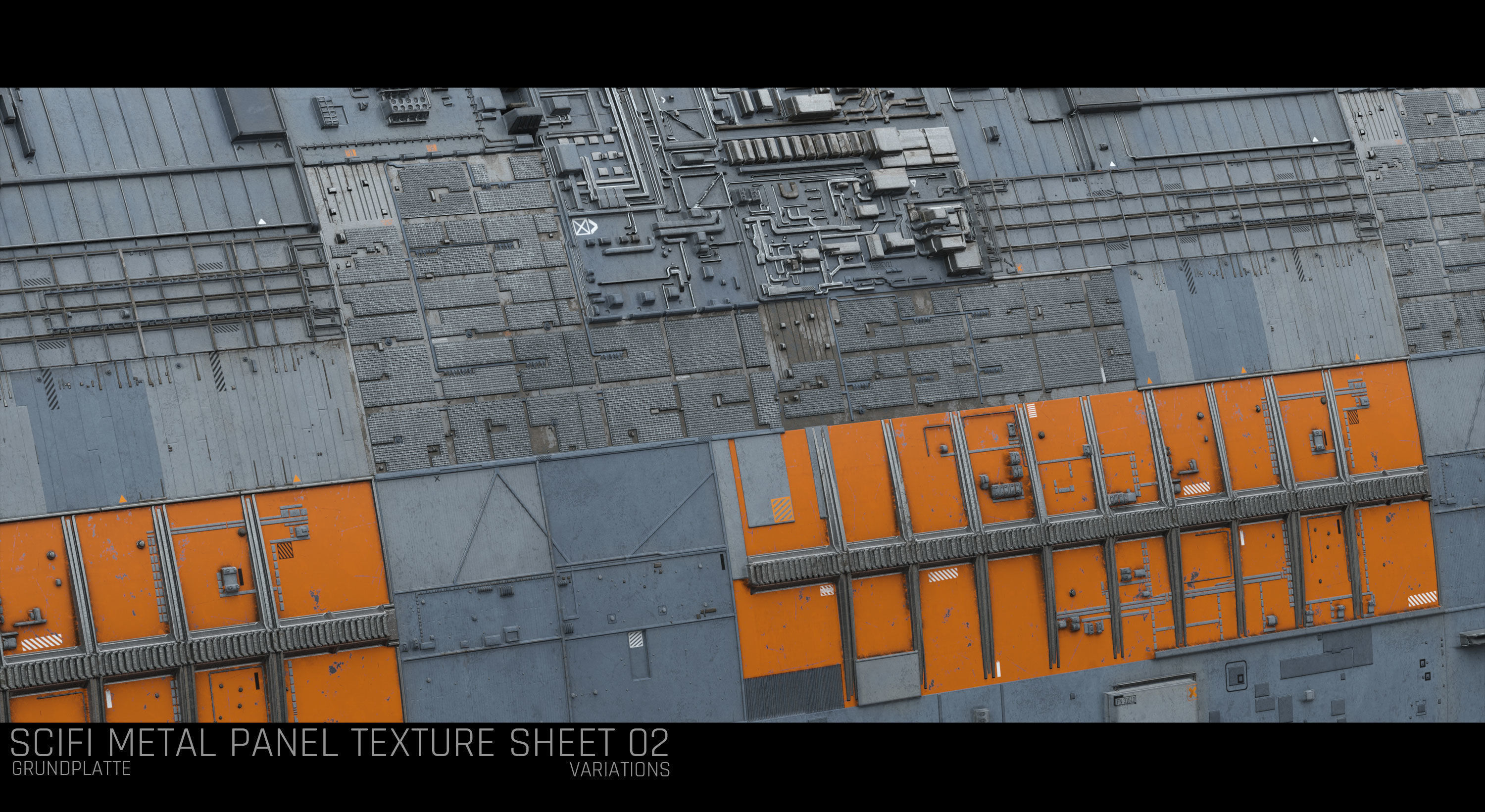 Scifi Wall Panel Texture Set G Texture Texture | CGTrader