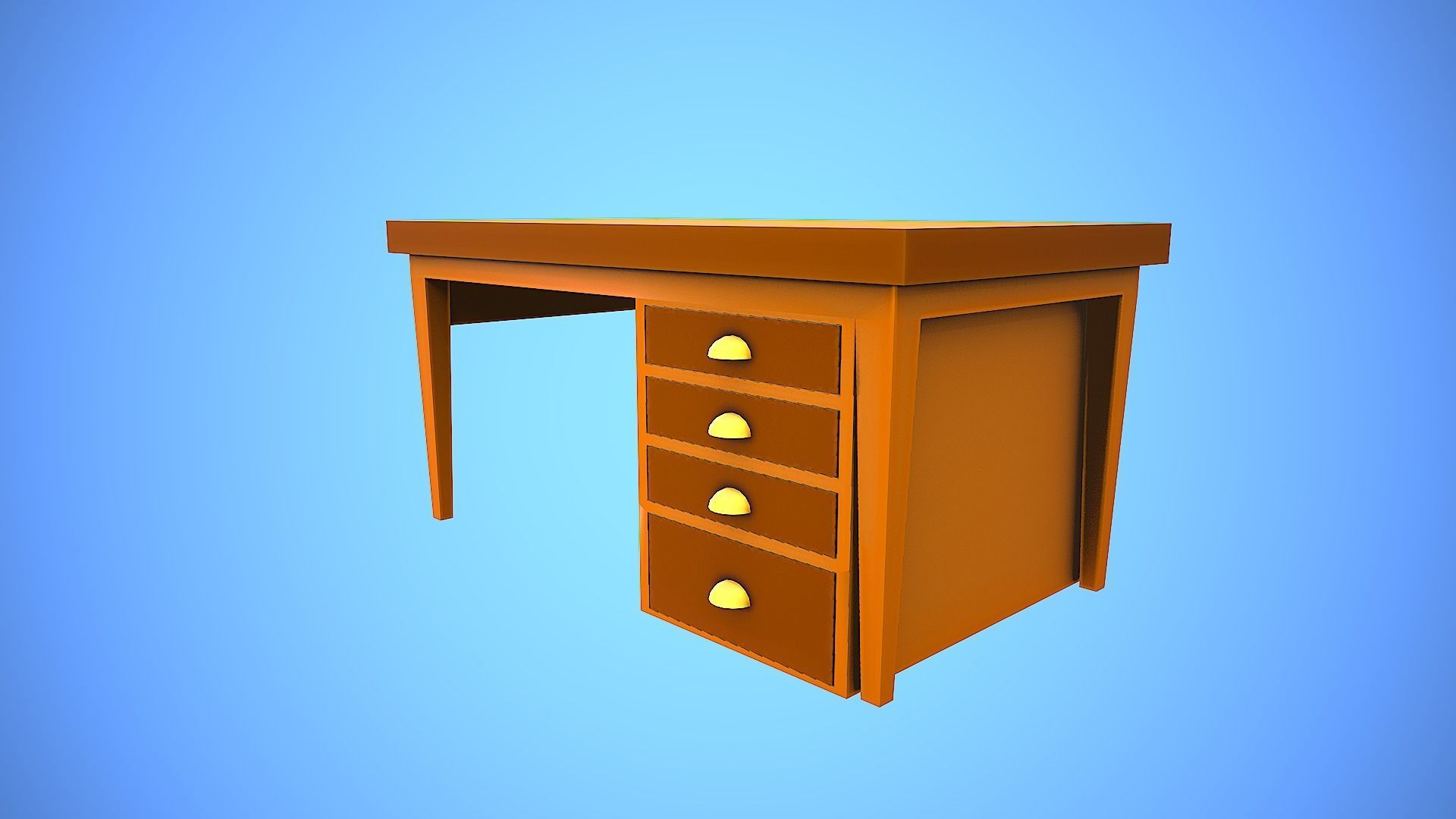 3D model DESK CARTOON STYLIZED VR / AR / low-poly | CGTrader