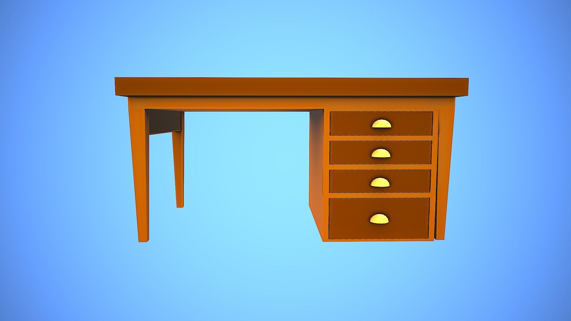 3D model DESK CARTOON STYLIZED VR / AR / low-poly | CGTrader