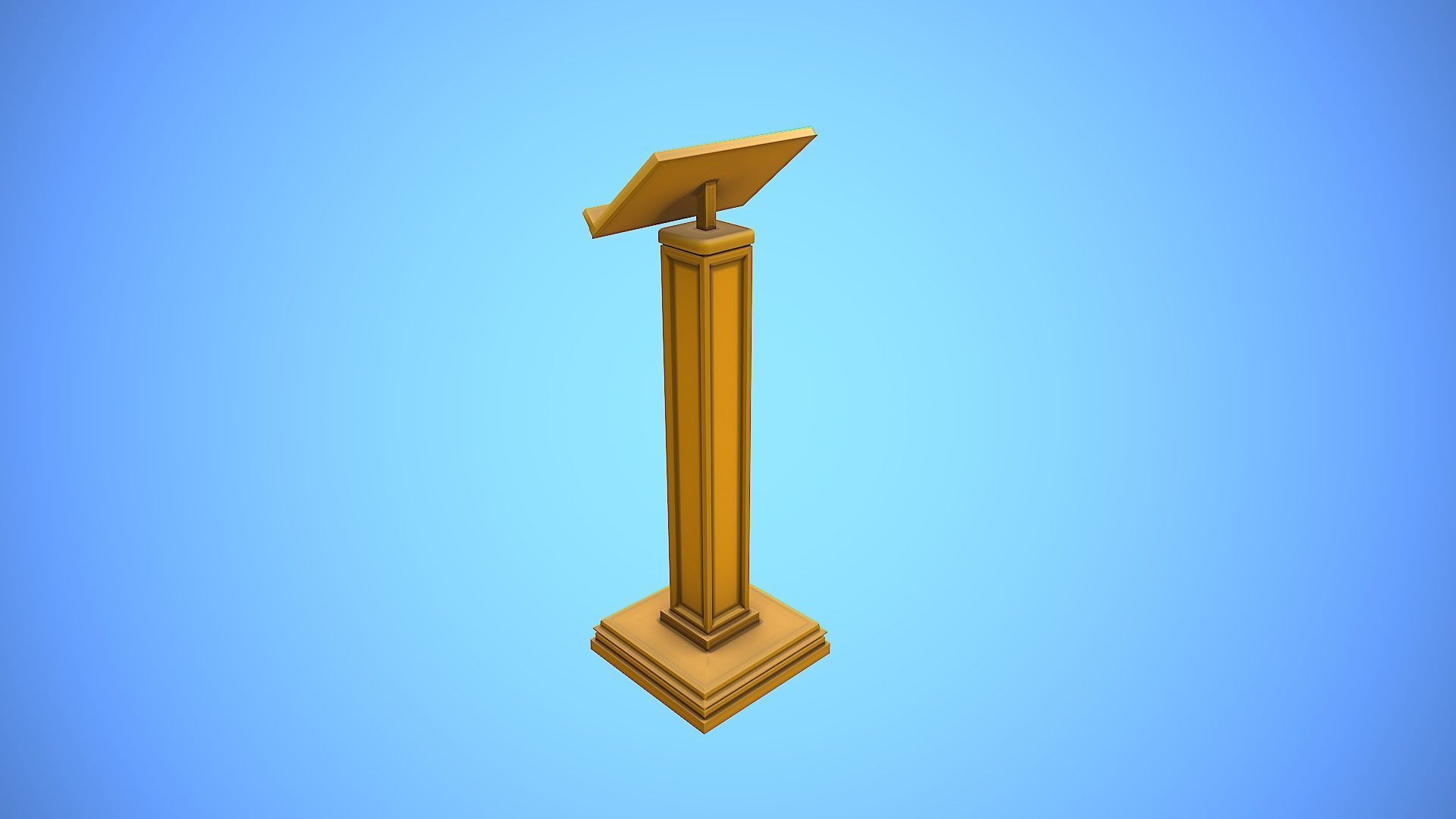 3D model LECTERN CARTOON STYLIZED VR / AR / low-poly | CGTrader