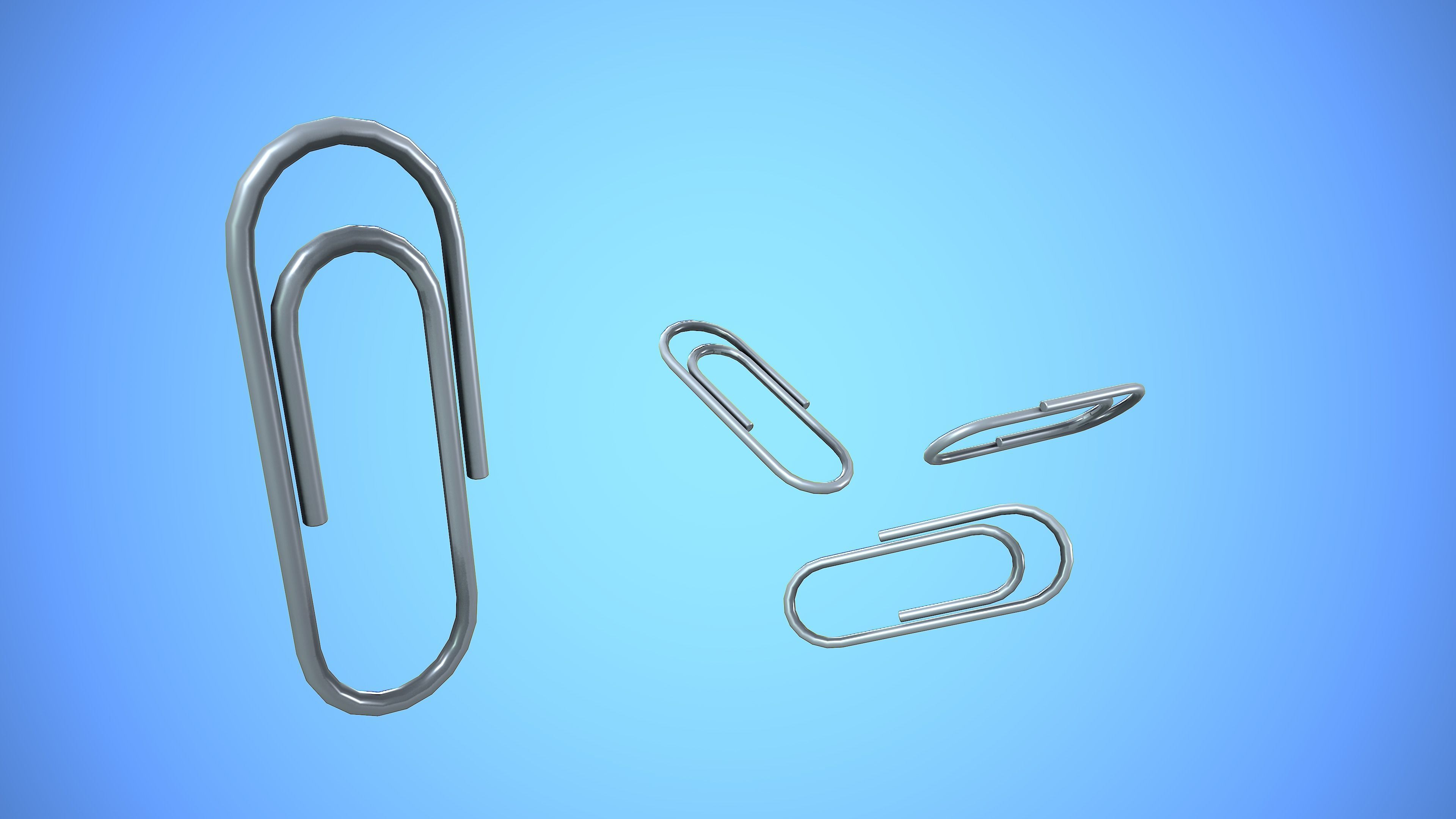 3D model PAPER CLIP CARTOON STYLIZED VR / AR / low-poly | CGTrader