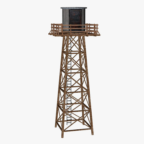 3D model Wooden Storage Tower VR / AR / low-poly | CGTrader