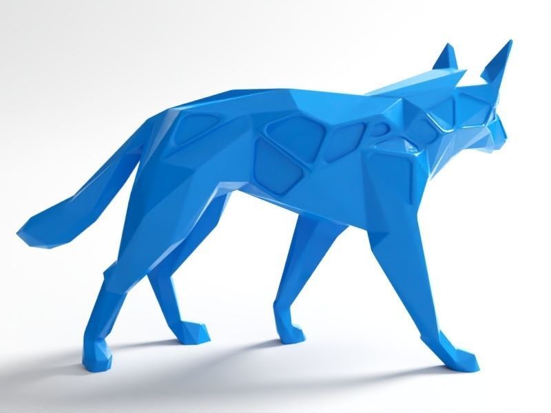 Polygon German Shepherd Dog 3D model 3D printable | CGTrader