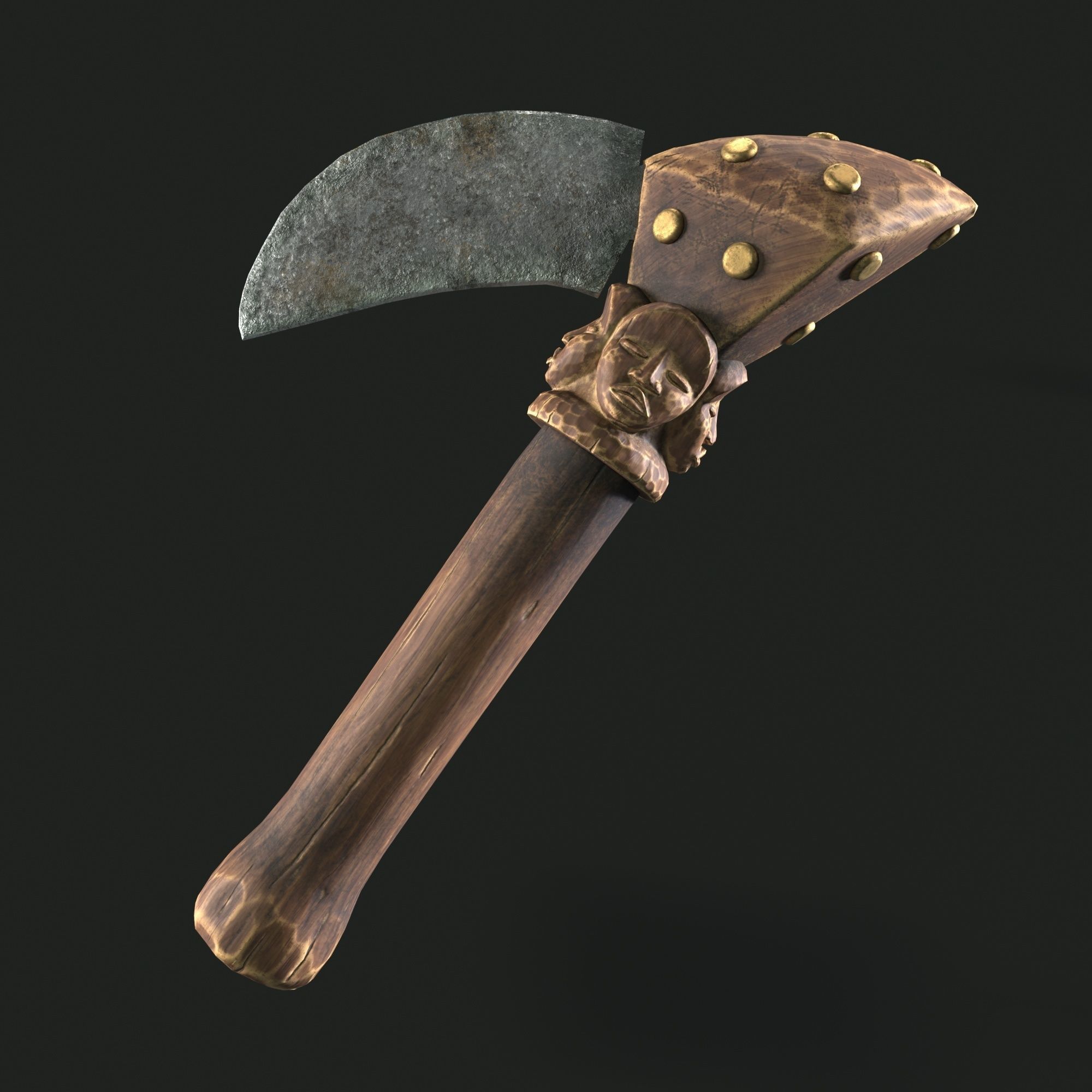 3D model Ancient hatchet VR / AR / low-poly | CGTrader