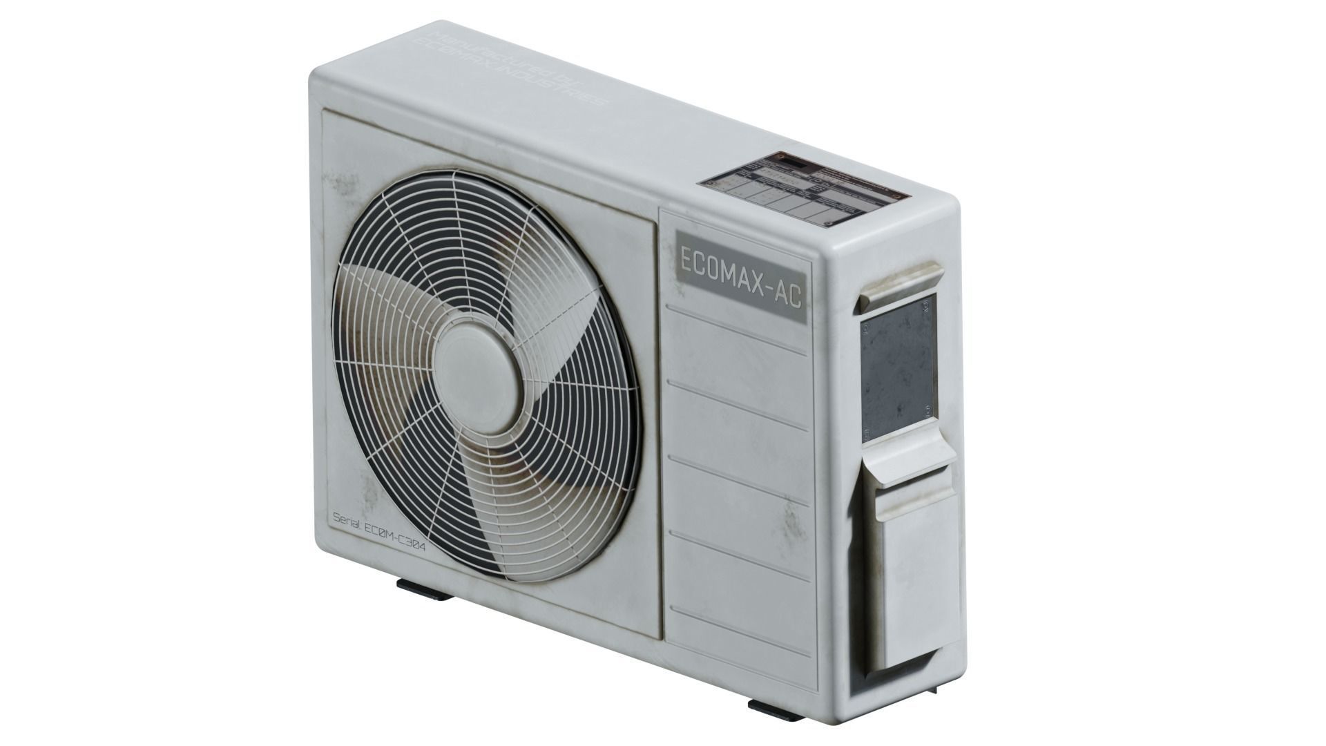 3D model Dirty White Worn AC Unit VR / AR / low-poly | CGTrader