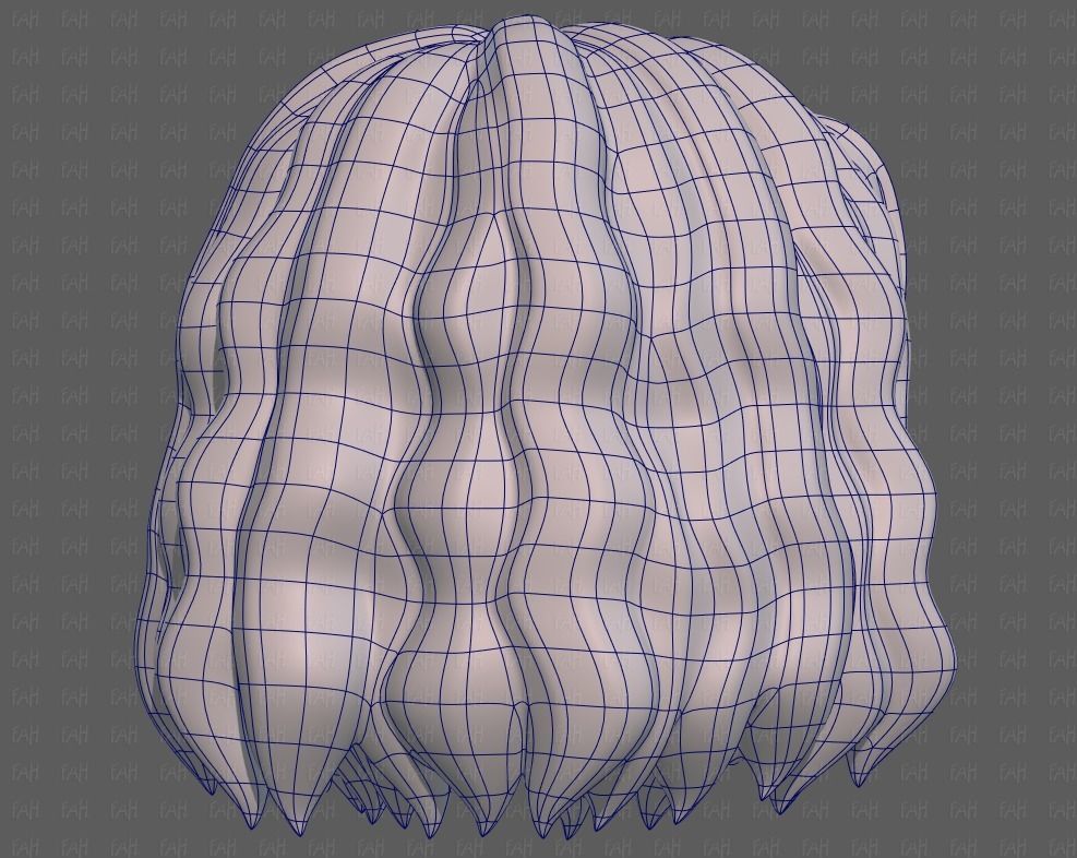 3D model Base Hair for girl V52 VR / AR / low-poly | CGTrader