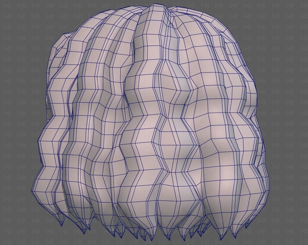 3D model Base Hair for girl V52 VR / AR / low-poly | CGTrader