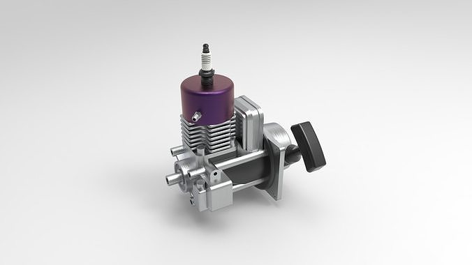 2 Stroke Gasoline Engine 3D model | CGTrader
