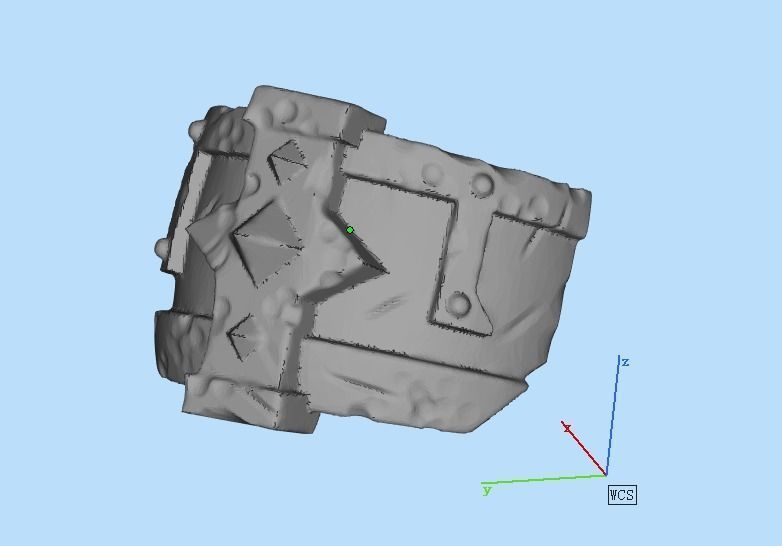 Orc shoulder armor 3D model 3D printable | CGTrader