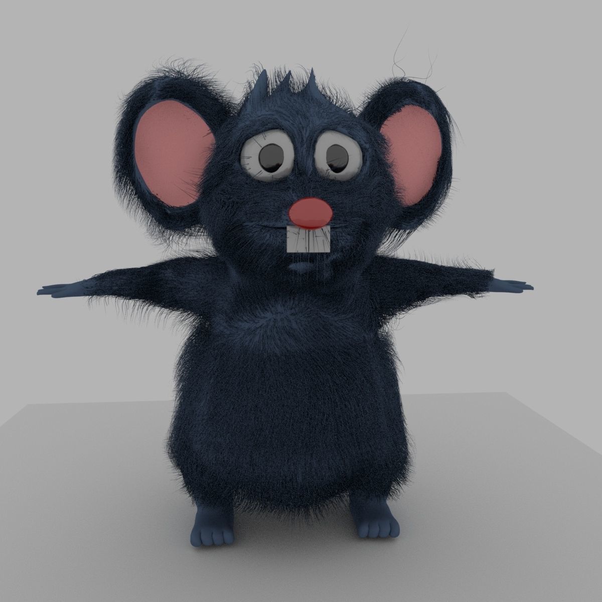 Full Mouse Body cartoon 3D model | CGTrader