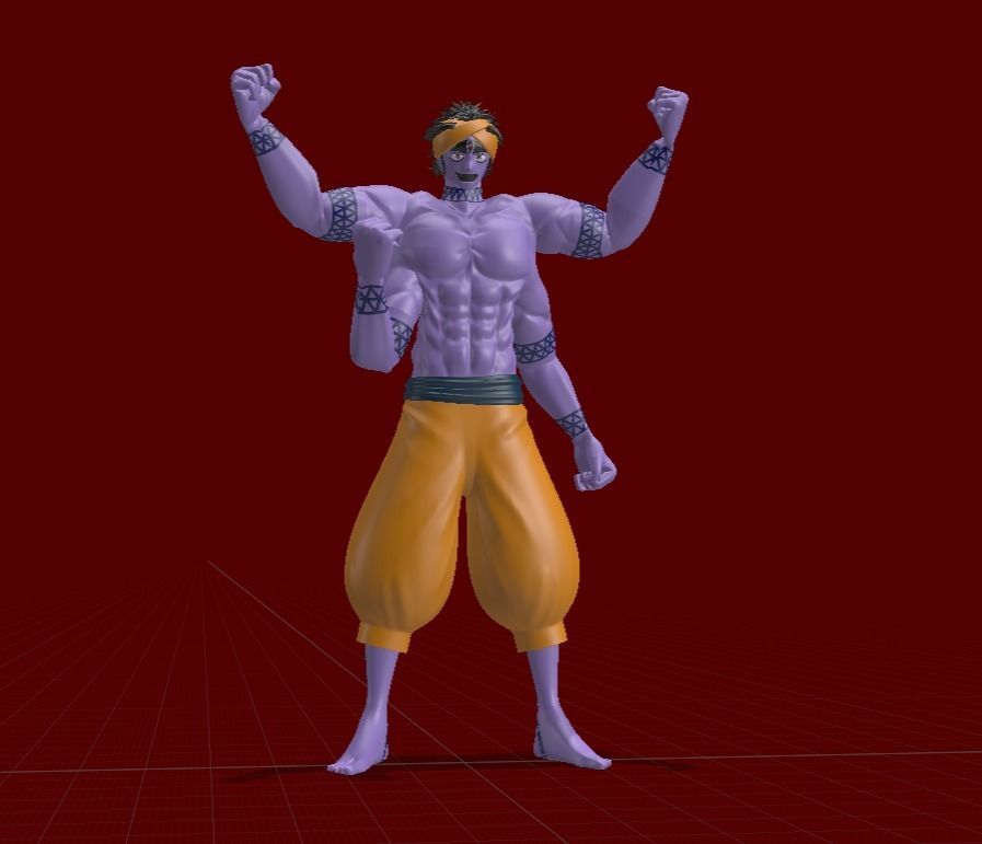 Shiva Record of Ragnarok 3D Model 3D model rigged | CGTrader