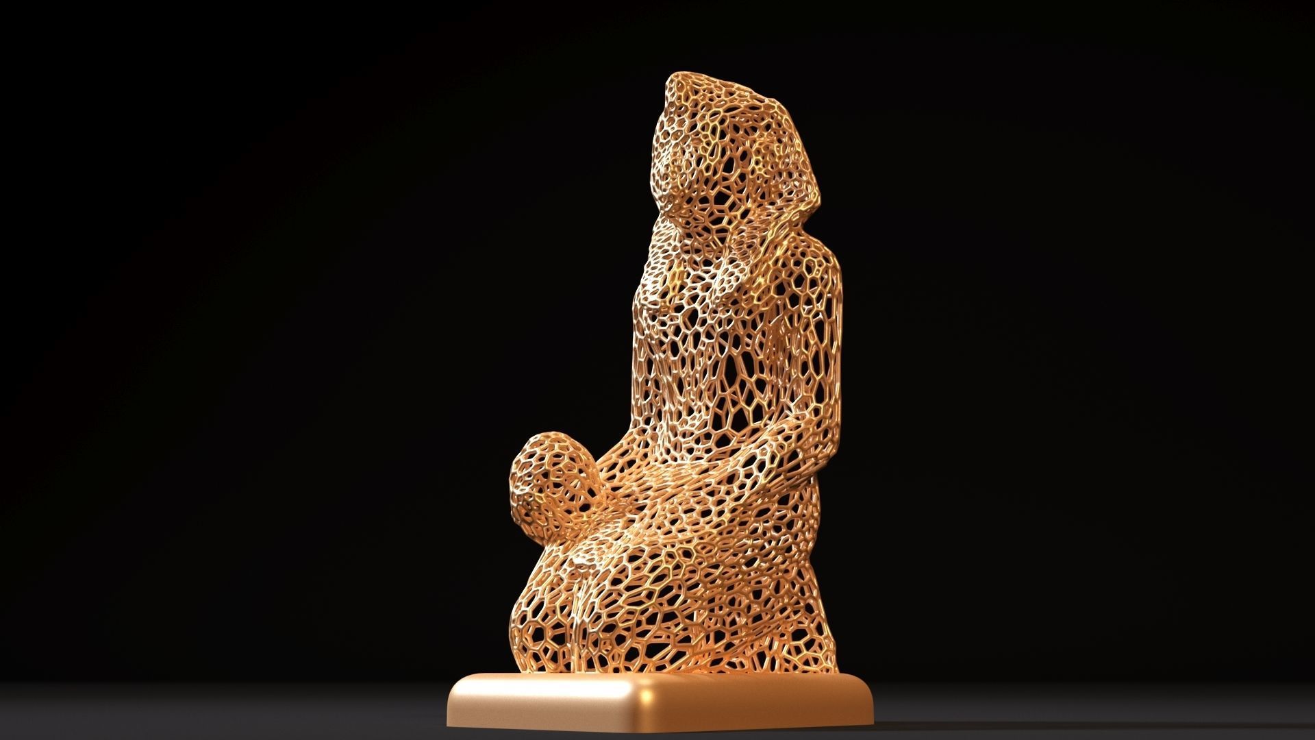 Egyptian sculpture 3D model 3D printable | CGTrader