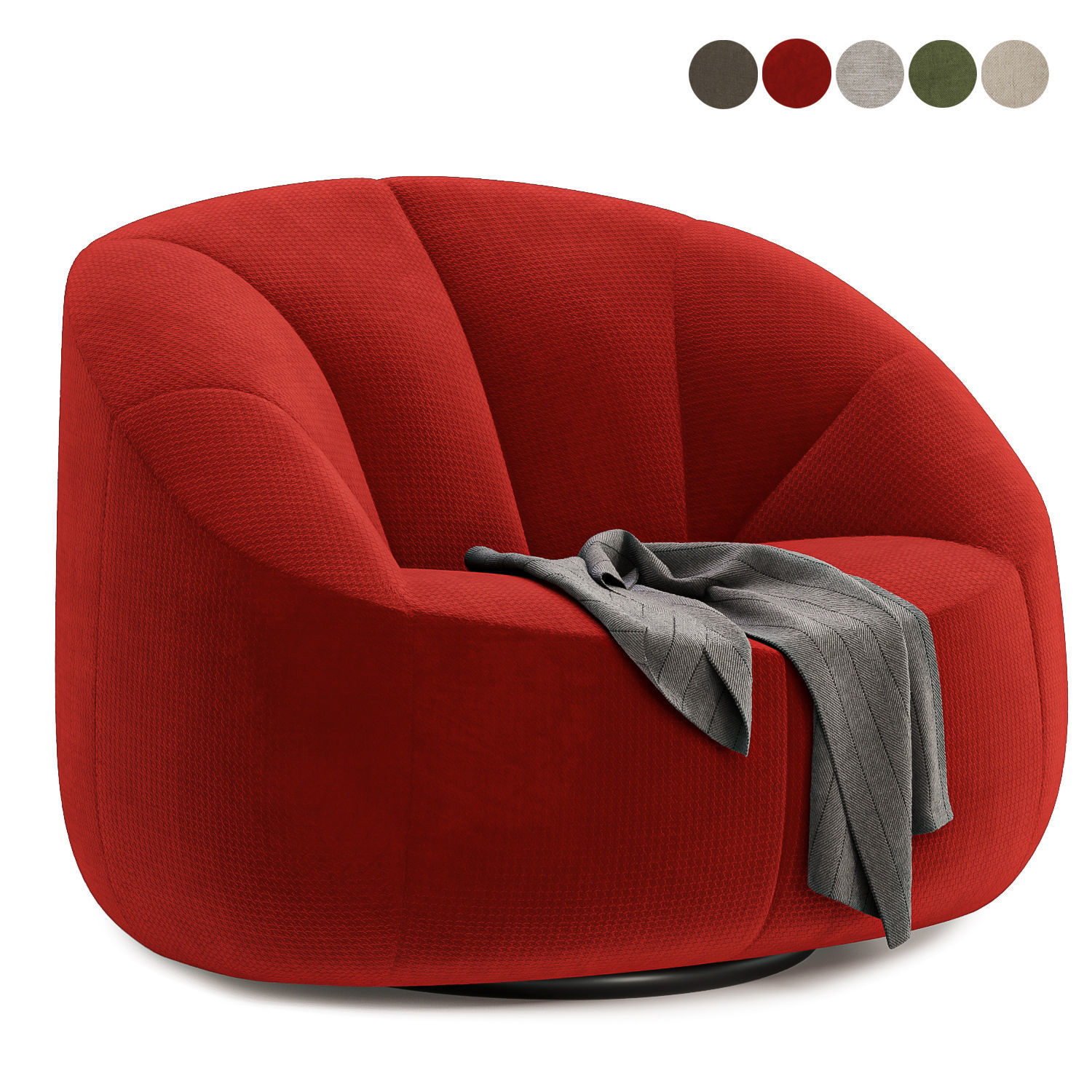 beanbag pumpkin armchair 3D model | CGTrader