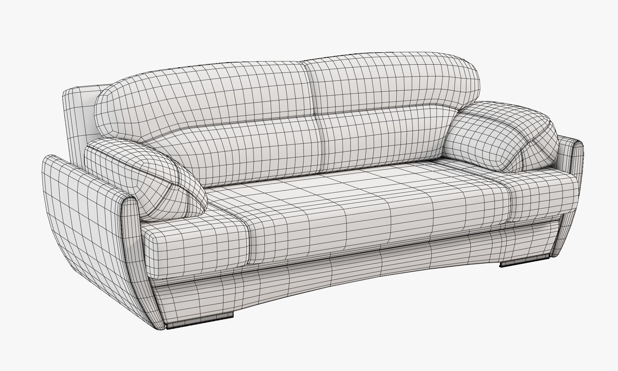 Simple Livingroom Sofa 3D model | CGTrader