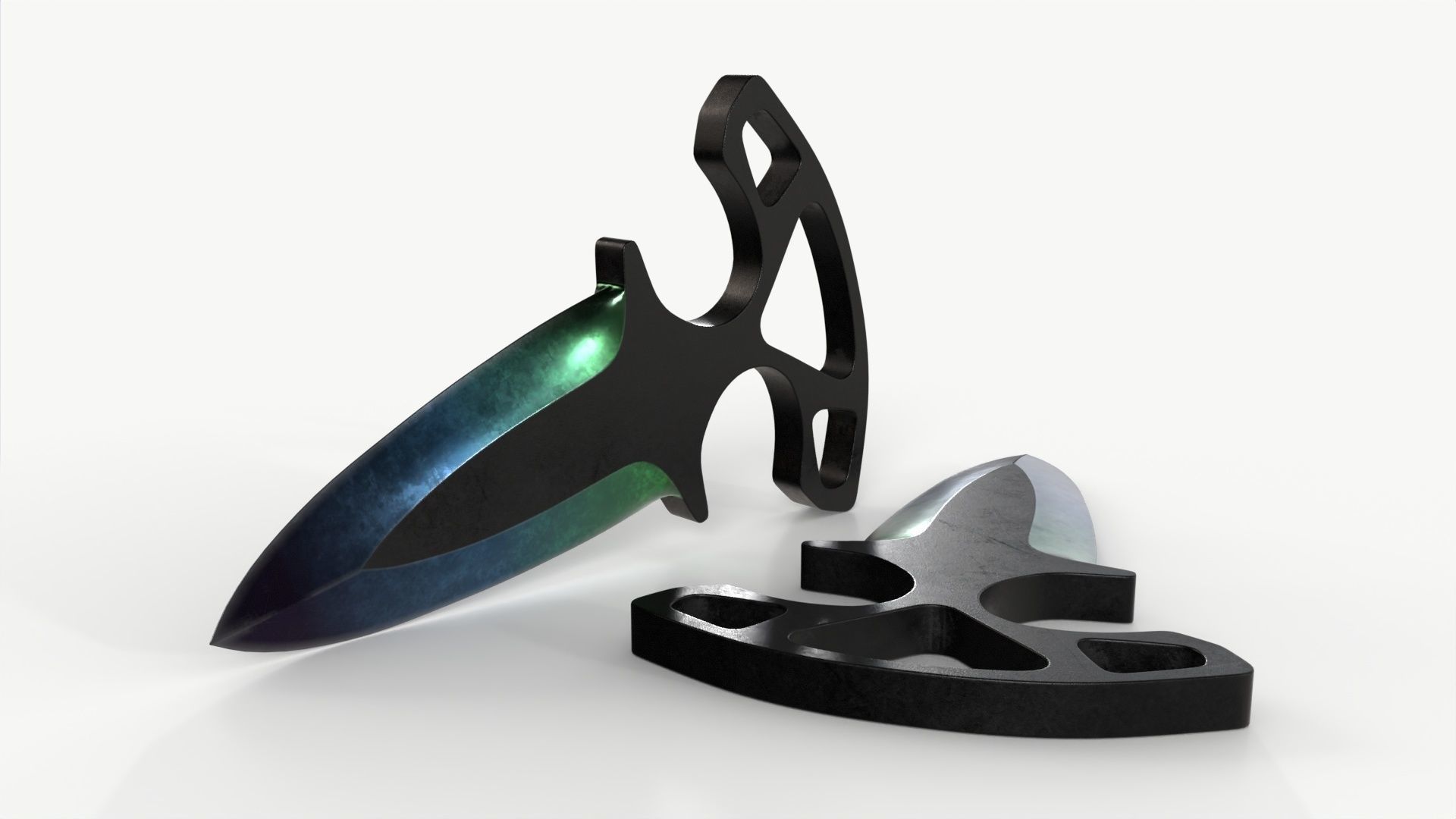 Shadow Dagger Knifes Set 3D model | CGTrader