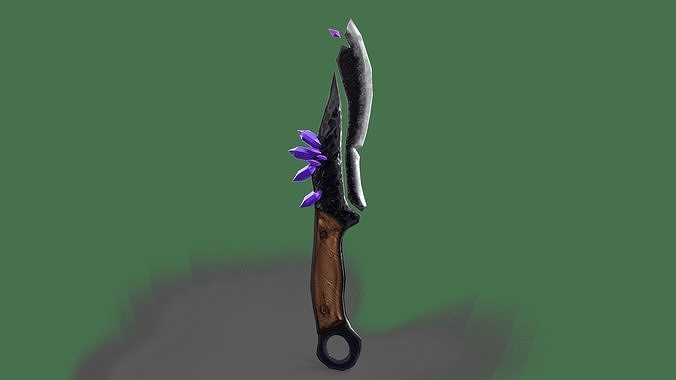 3D model Magic dagger weapon in 5 color schemes VR / AR / low-poly ...