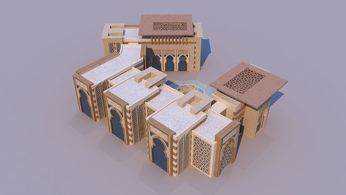 0166 - Islamic Facade Building 3D model | CGTrader