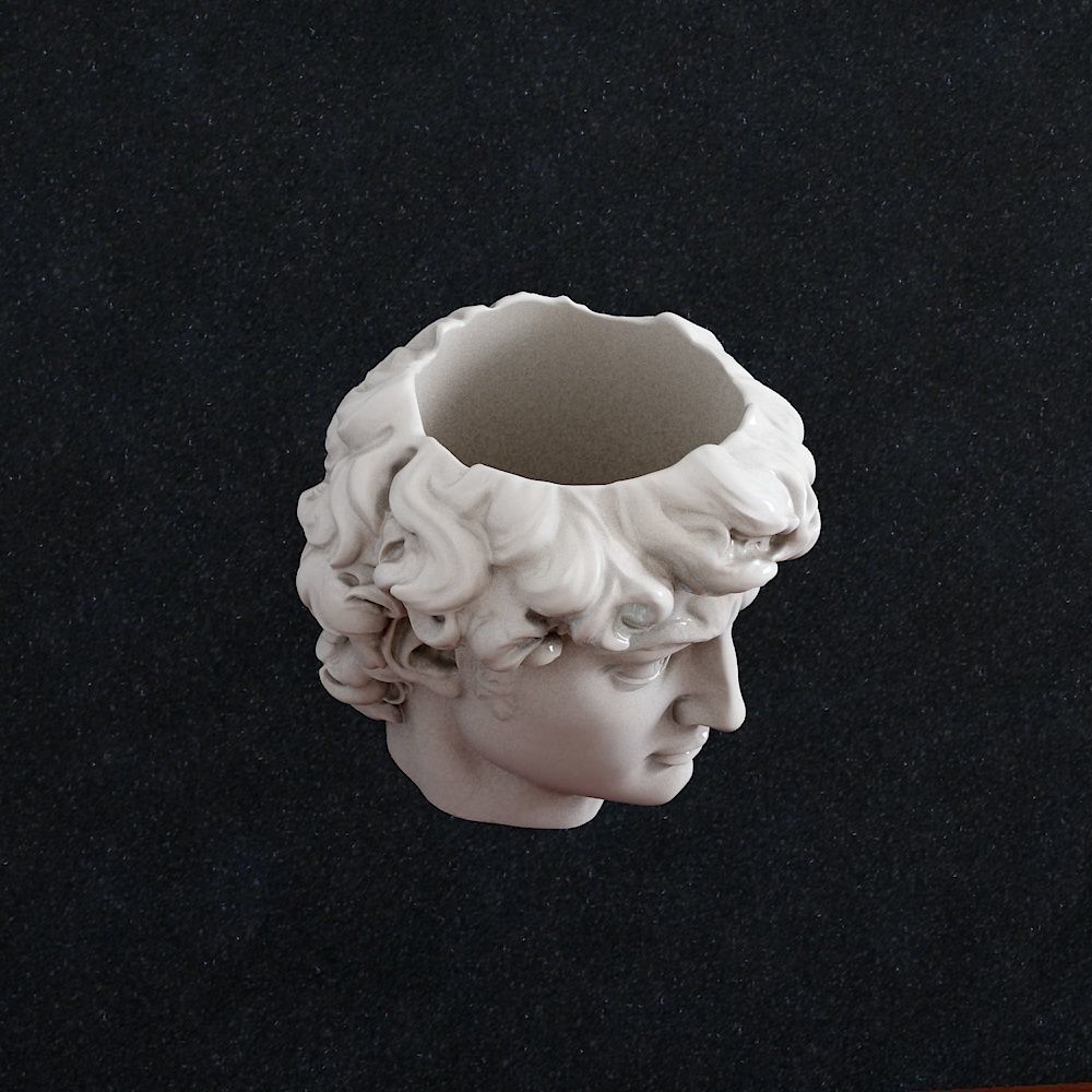 Flower vase David 3D model 3D printable | CGTrader