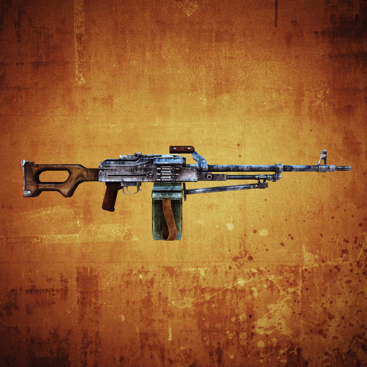 3D model PK Machine gun VR / AR / low-poly | CGTrader