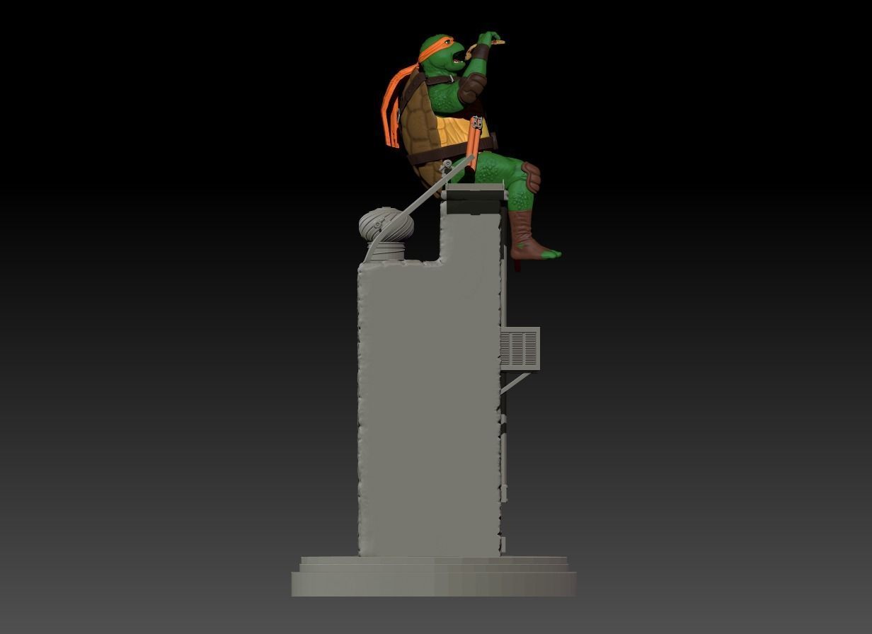 Michelangelo from TMNT 3D model 3D printable | CGTrader
