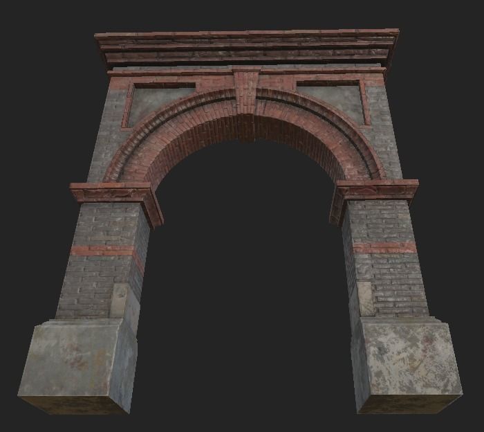 3D model Shikumen Arch VR / AR / low-poly | CGTrader