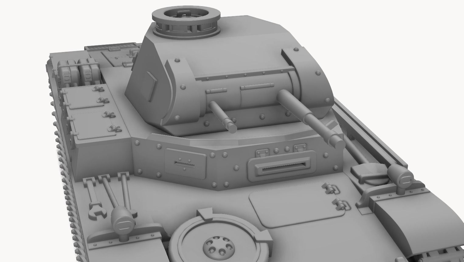 Panzerkampfwagen II Ausf C - 1-100 Scale 3D model 3D printable | CGTrader