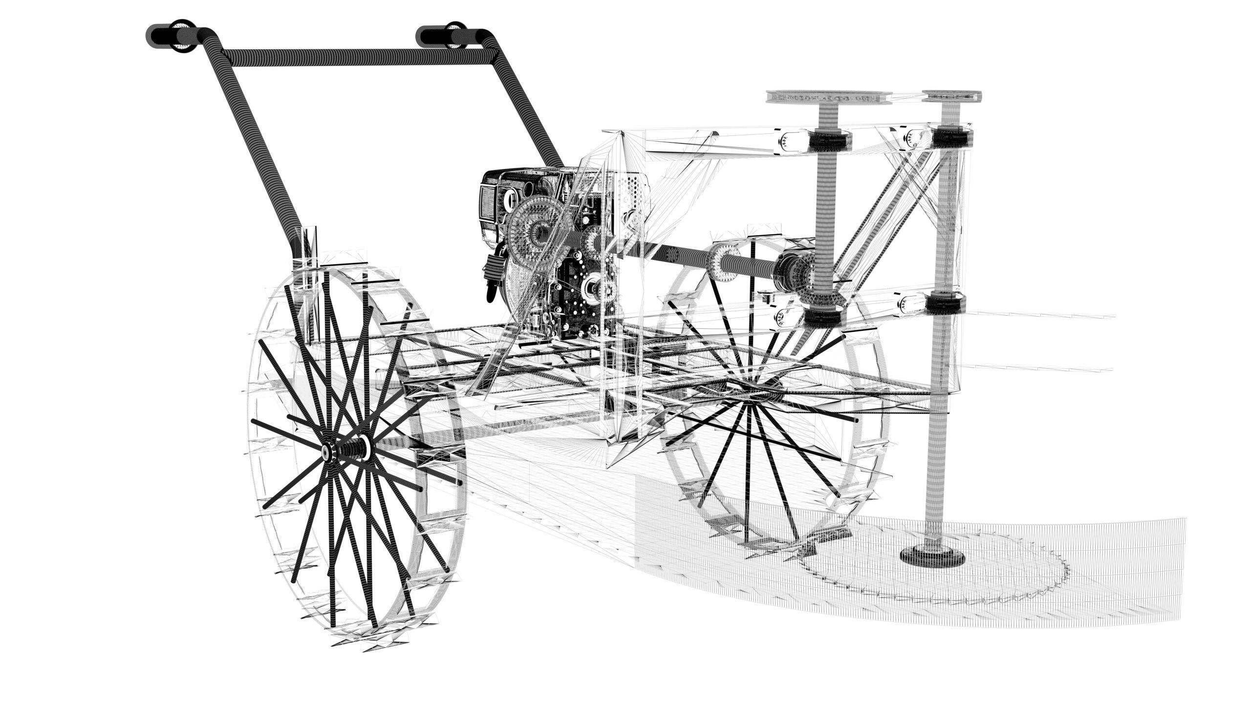 Rice Cutter - Alat Pemotong Padi 3D model | CGTrader