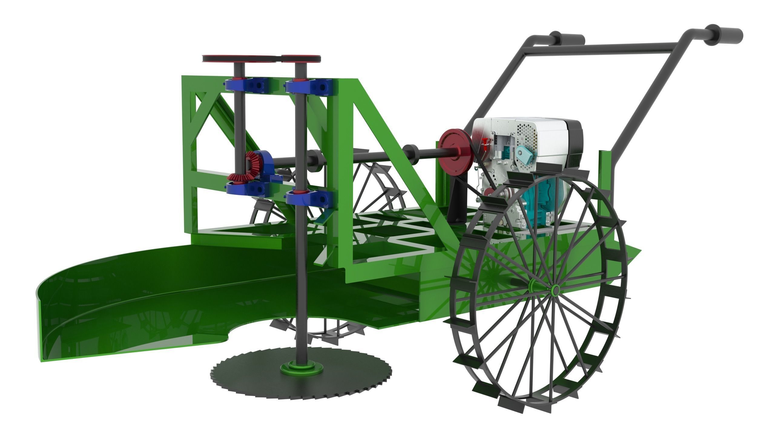 Rice Cutter - Alat Pemotong Padi 3D model | CGTrader