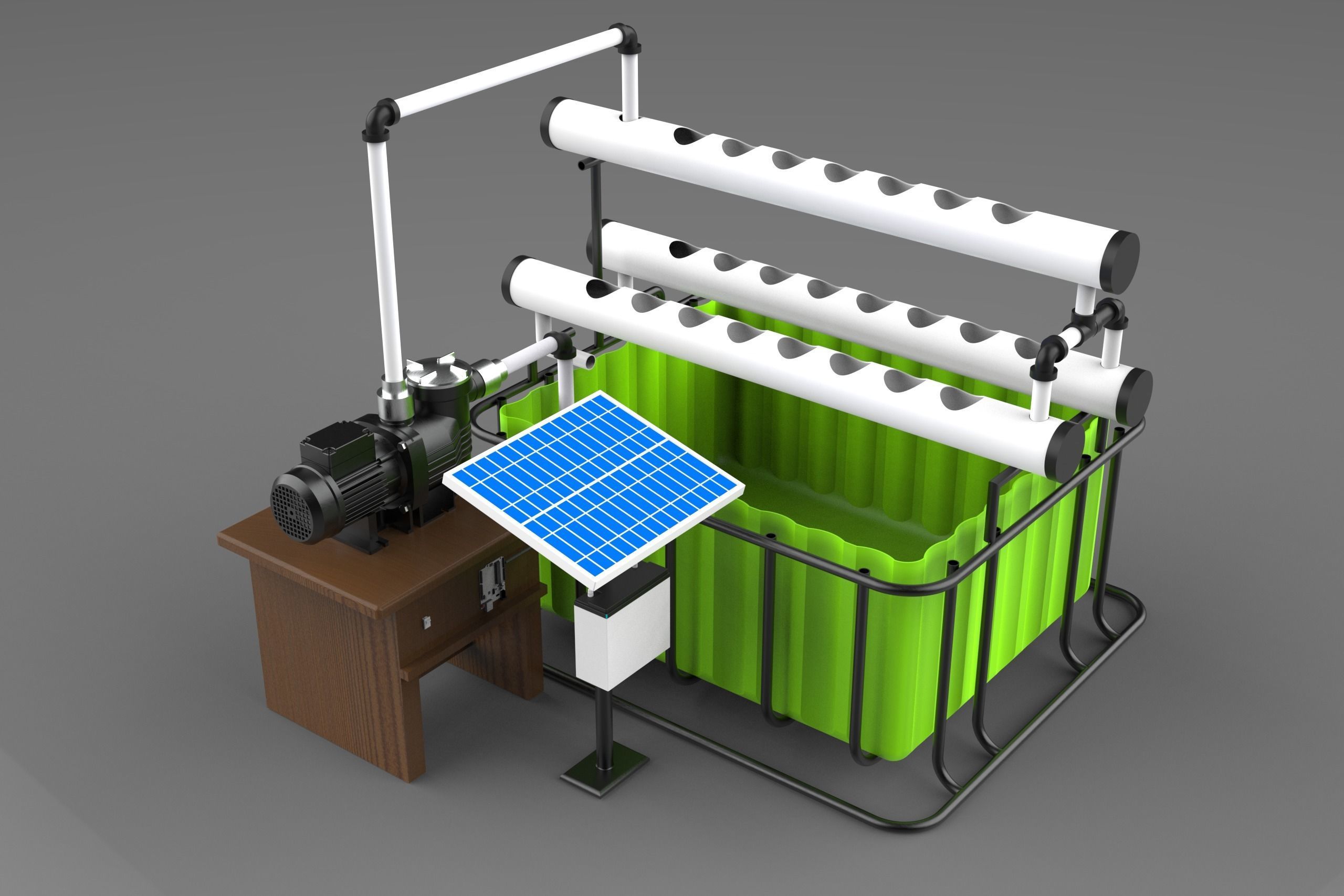 Hydroponics 3D model | CGTrader