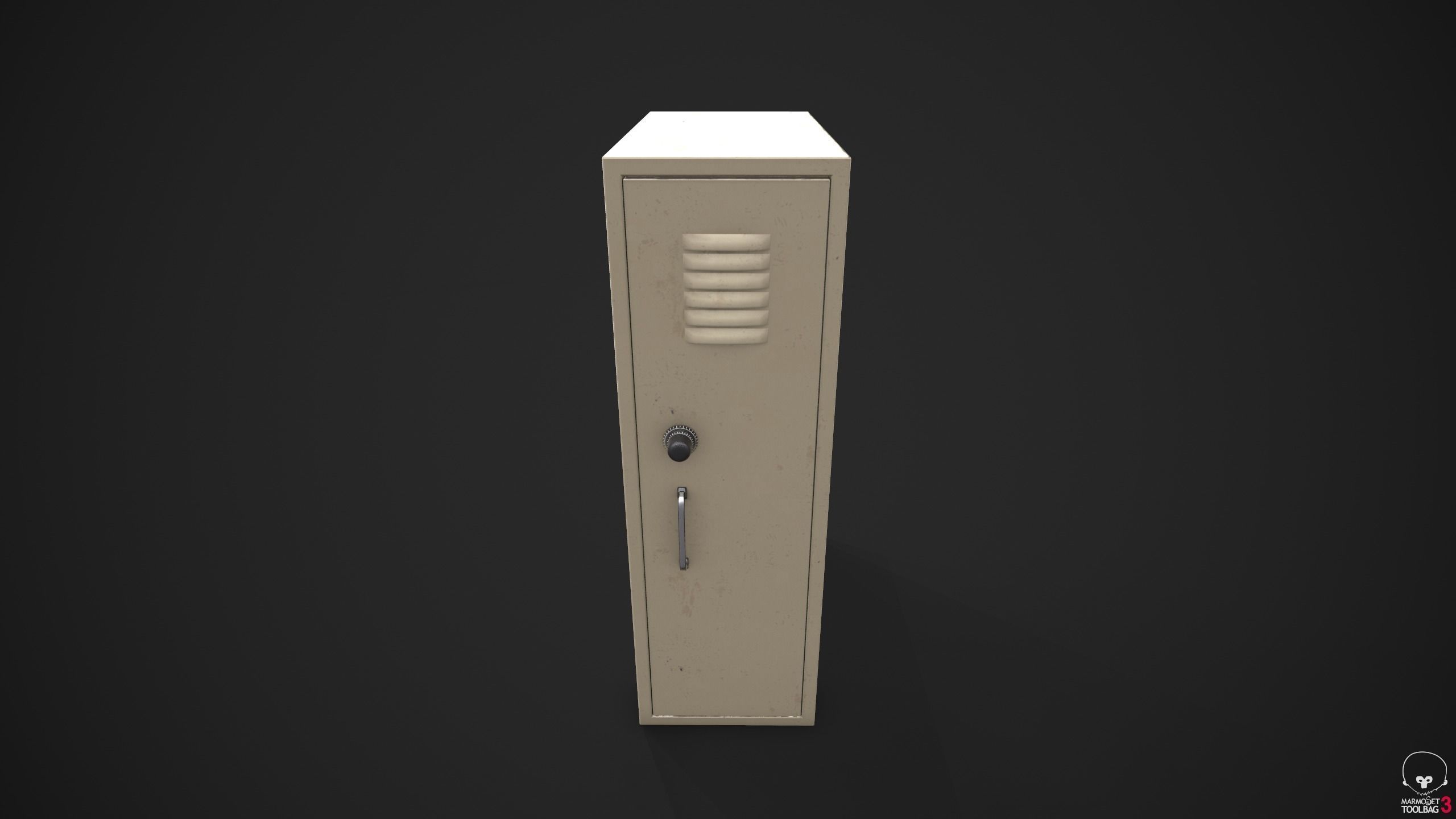 3D model School - Gym Locker VR / AR / low-poly | CGTrader