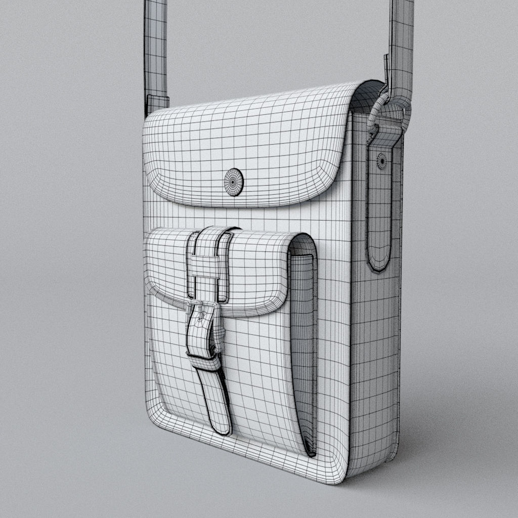 Cross Body Bag 3D model 3D model rigged | CGTrader