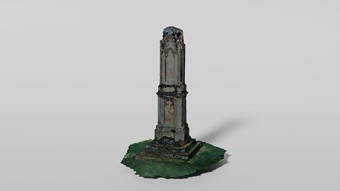 Old grave monument 3D model | CGTrader