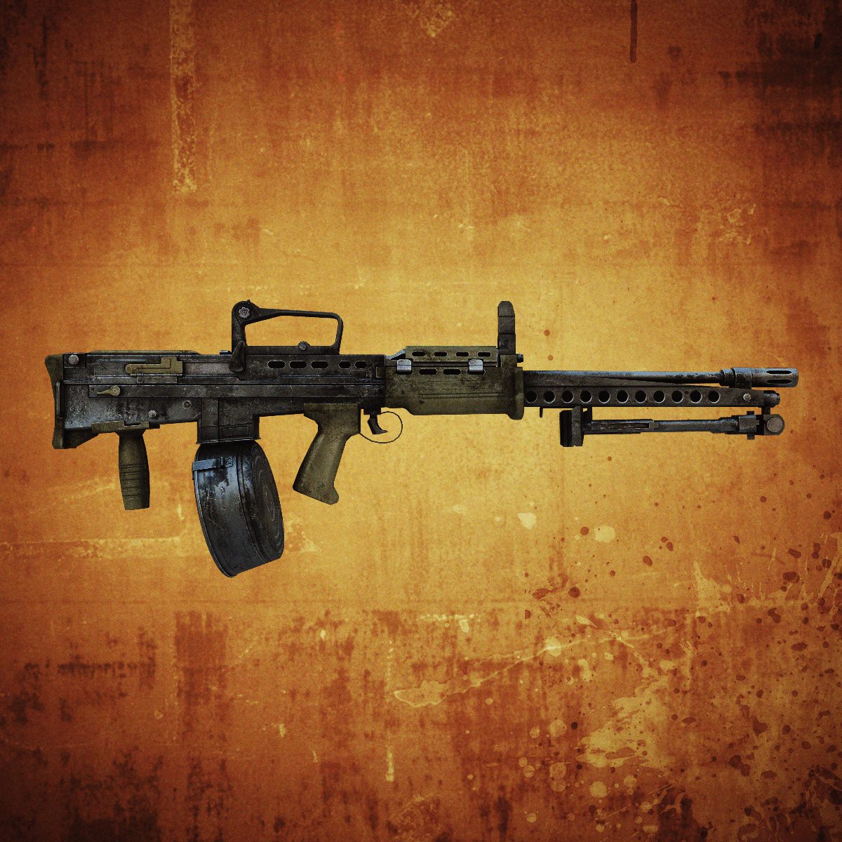 3D model SA80 Machine gun VR / AR / low-poly | CGTrader