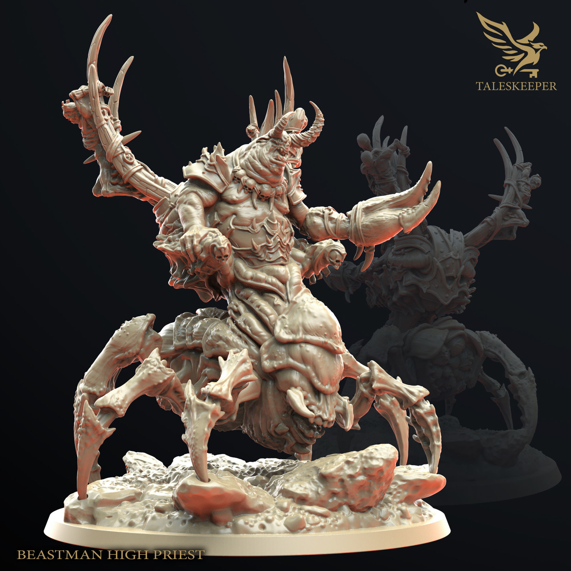 Beastman High Priest 3D model 3D printable | CGTrader