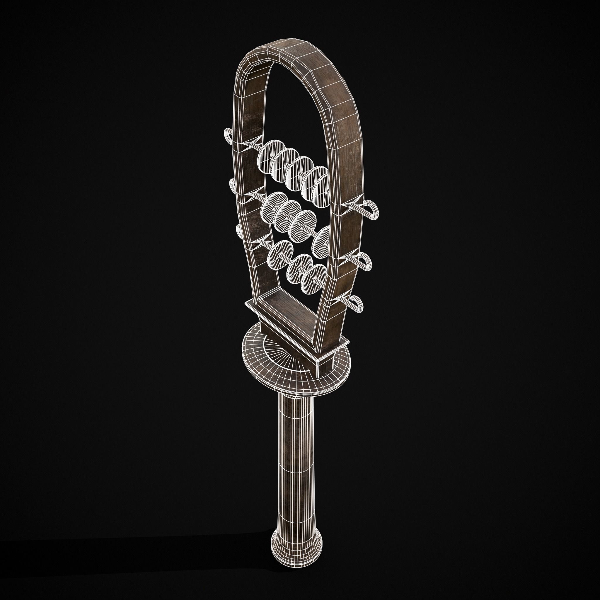 3D model Long Wooden Baby Rattle VR / AR / low-poly | CGTrader