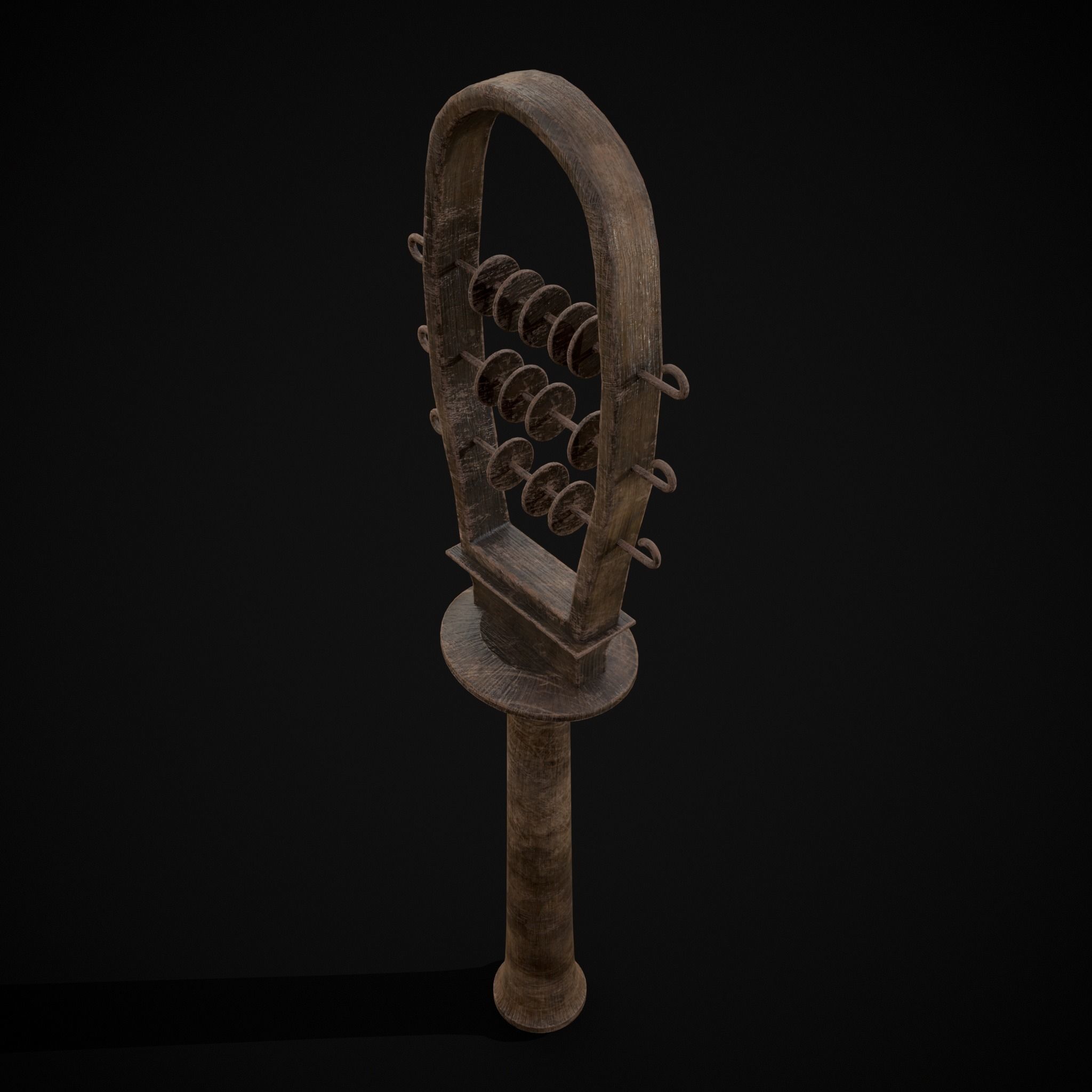 3D model Long Wooden Baby Rattle VR / AR / low-poly | CGTrader