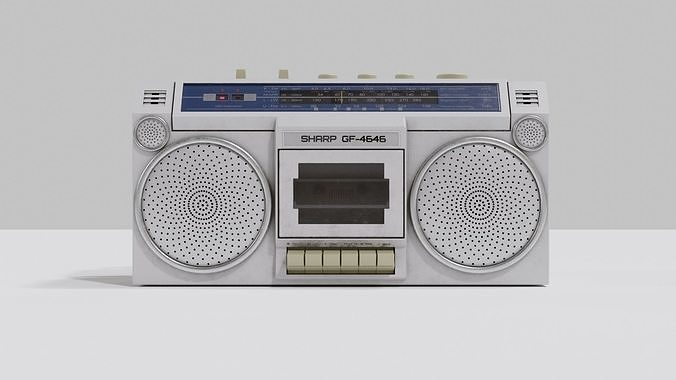 Boom Box SHARP G F- 4646 3D model | CGTrader
