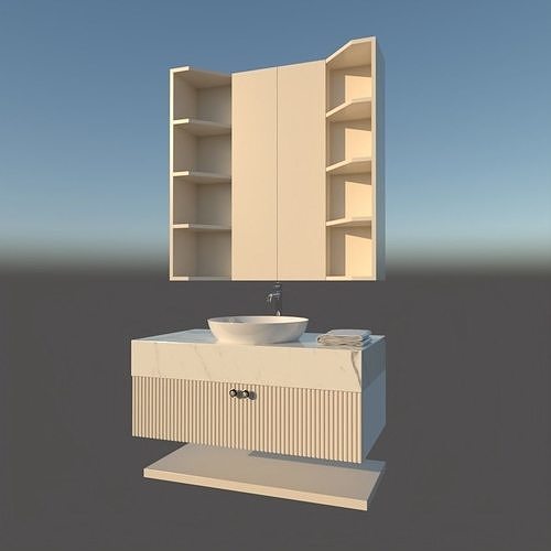 Wash Basin 3D model animated rigged | CGTrader