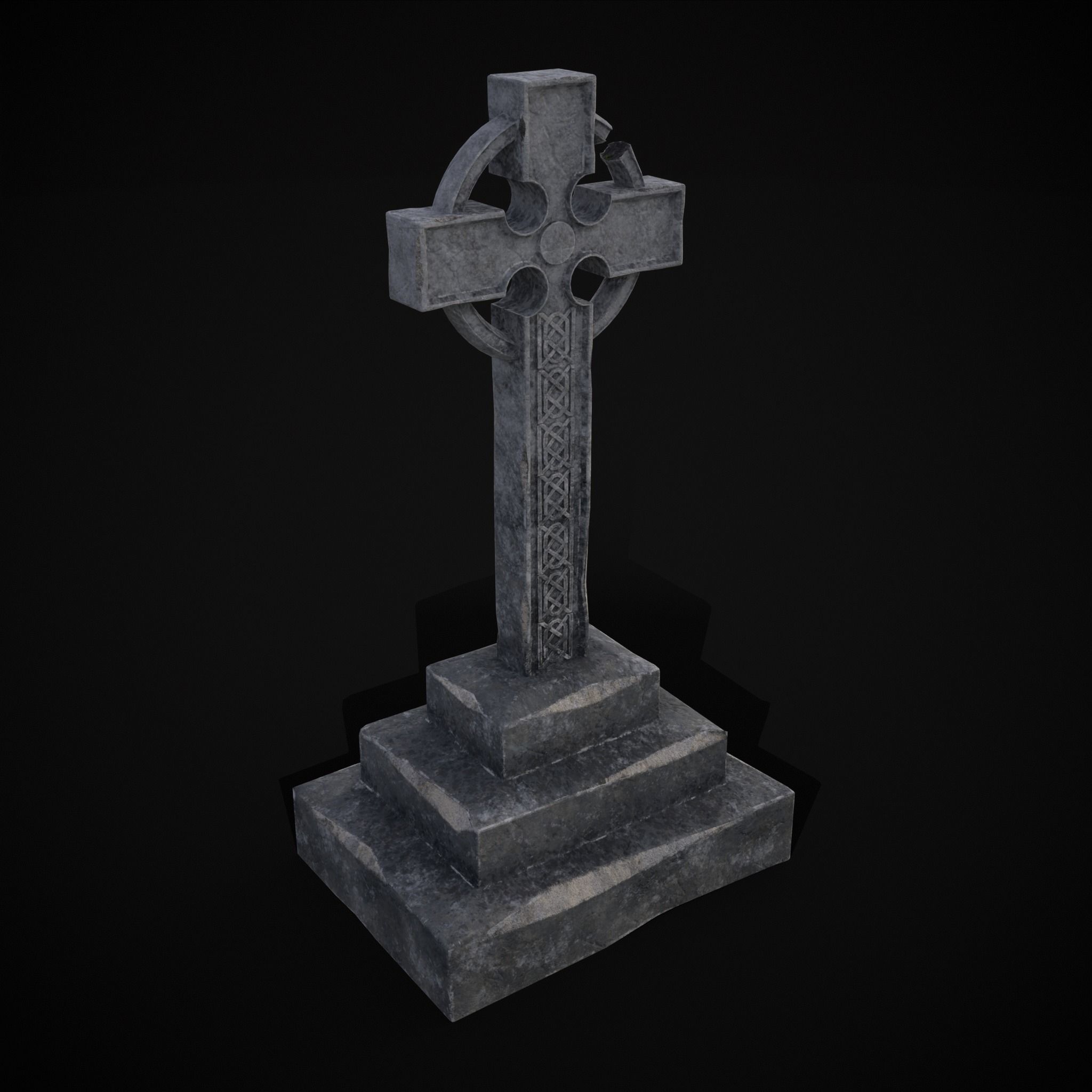 3D model Celtic Cross Tombstone VR / AR / low-poly | CGTrader