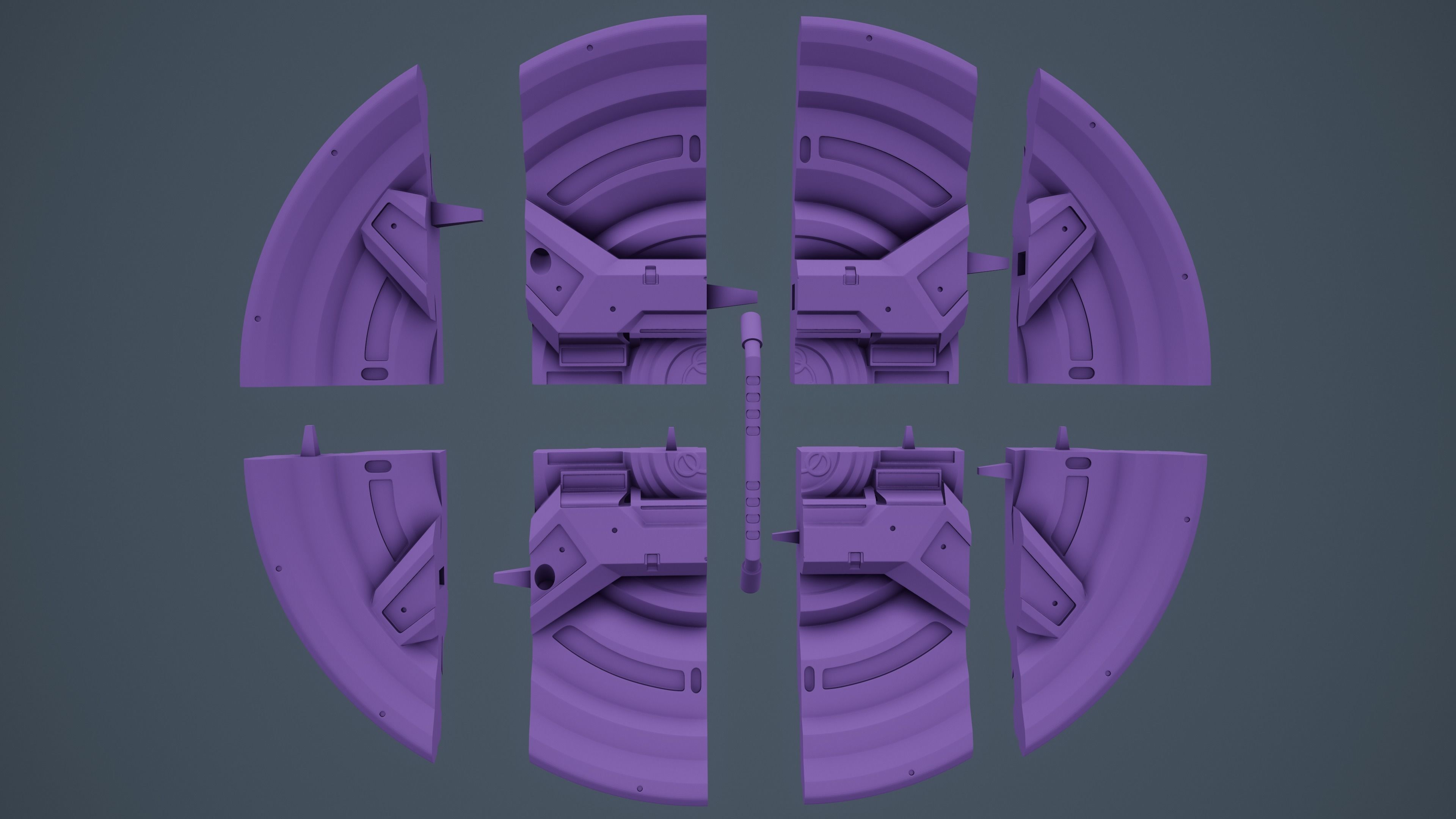 Titan Shield 3D model 3D printable | CGTrader