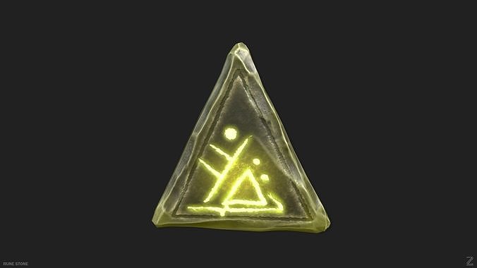 3D model Rune stone VR / AR / low-poly | CGTrader