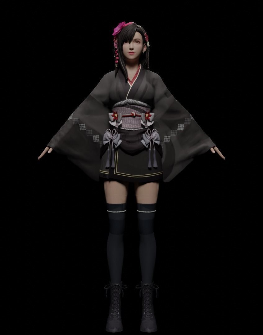 3D model Tifa Lockhart VR / AR / low-poly | CGTrader