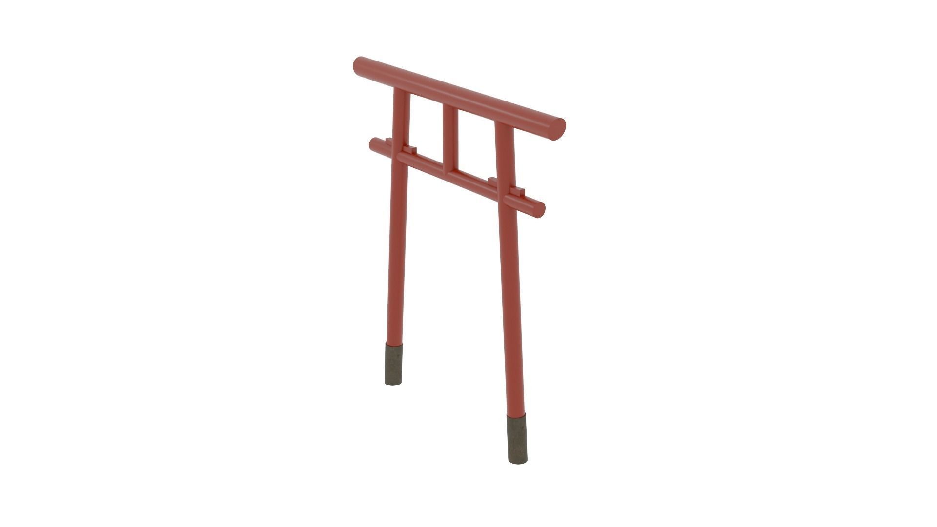 3D model Tenku-no-torii Japanese Torii Gate 3D Model - Low Poly VR / AR ...