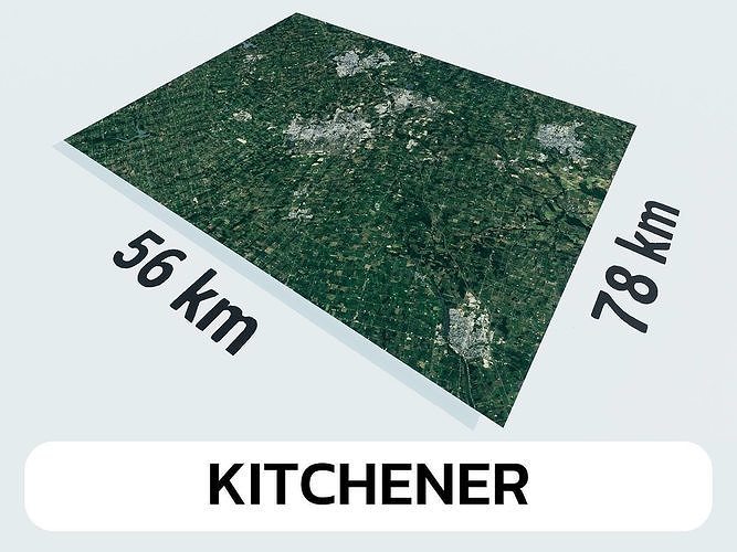 Kitchener Canada City Landscape 3D Model 3D model | CGTrader