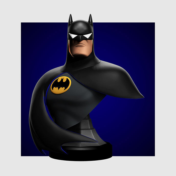 Batman Bust - Batman The Animated Series 3D model 3D printable | CGTrader