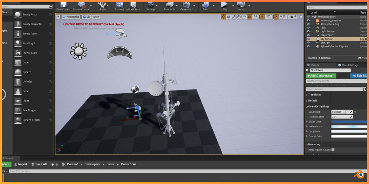 3D model Procedural Antenna Radar Generator For Blender Geometry Nodes ...