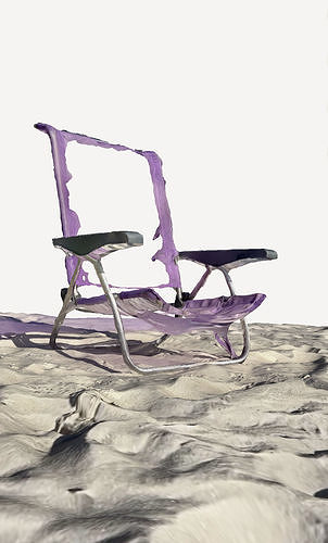 Destroyed chair on the beach 3D model 3D printable | CGTrader