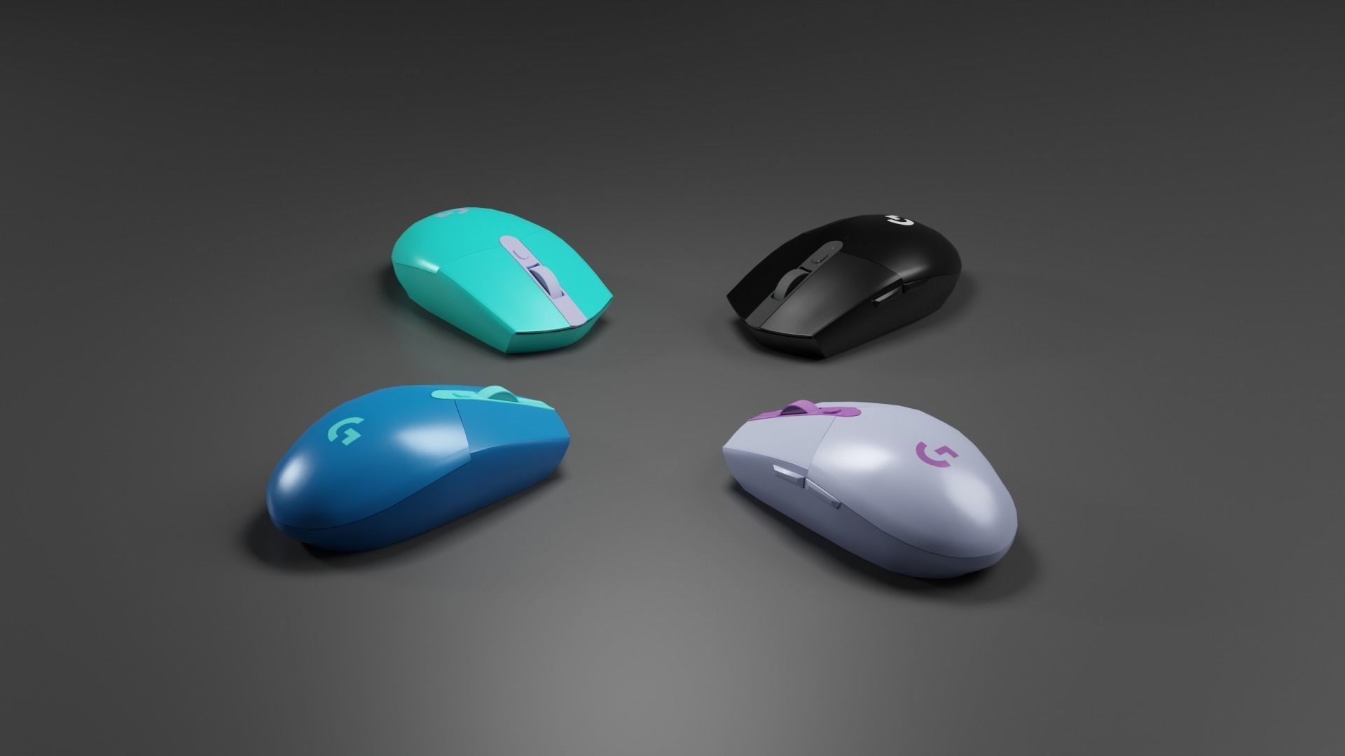 3D model Logitech G305 Collor Collection VR / AR / low-poly | CGTrader