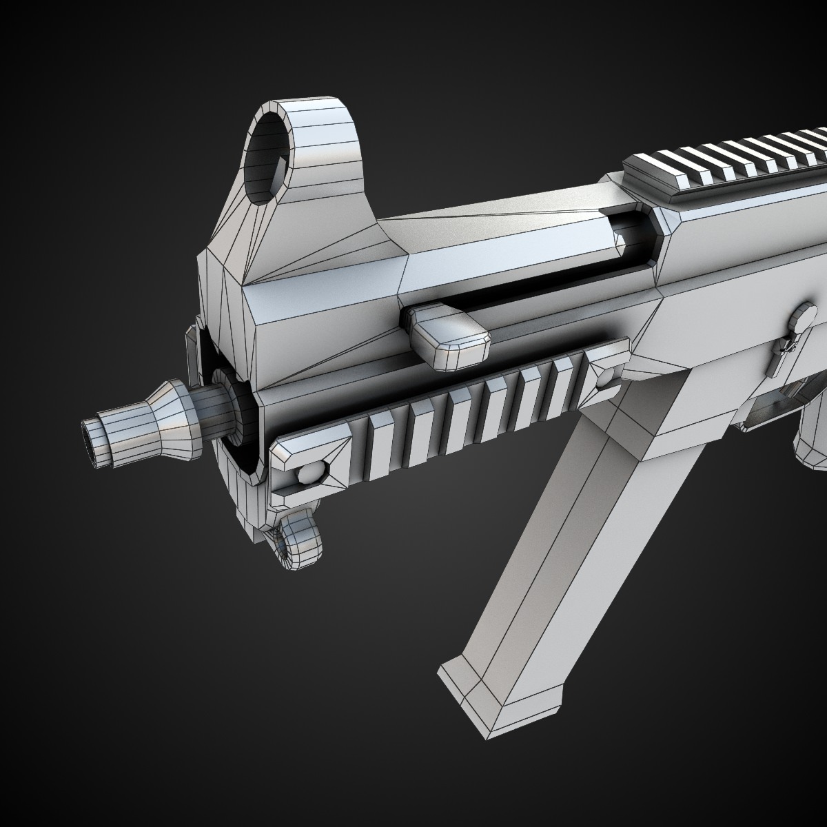 3D model UMP45 Submachine gun VR / AR / low-poly | CGTrader