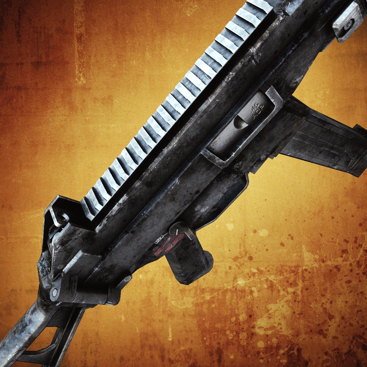 3D model UMP45 Submachine gun VR / AR / low-poly | CGTrader